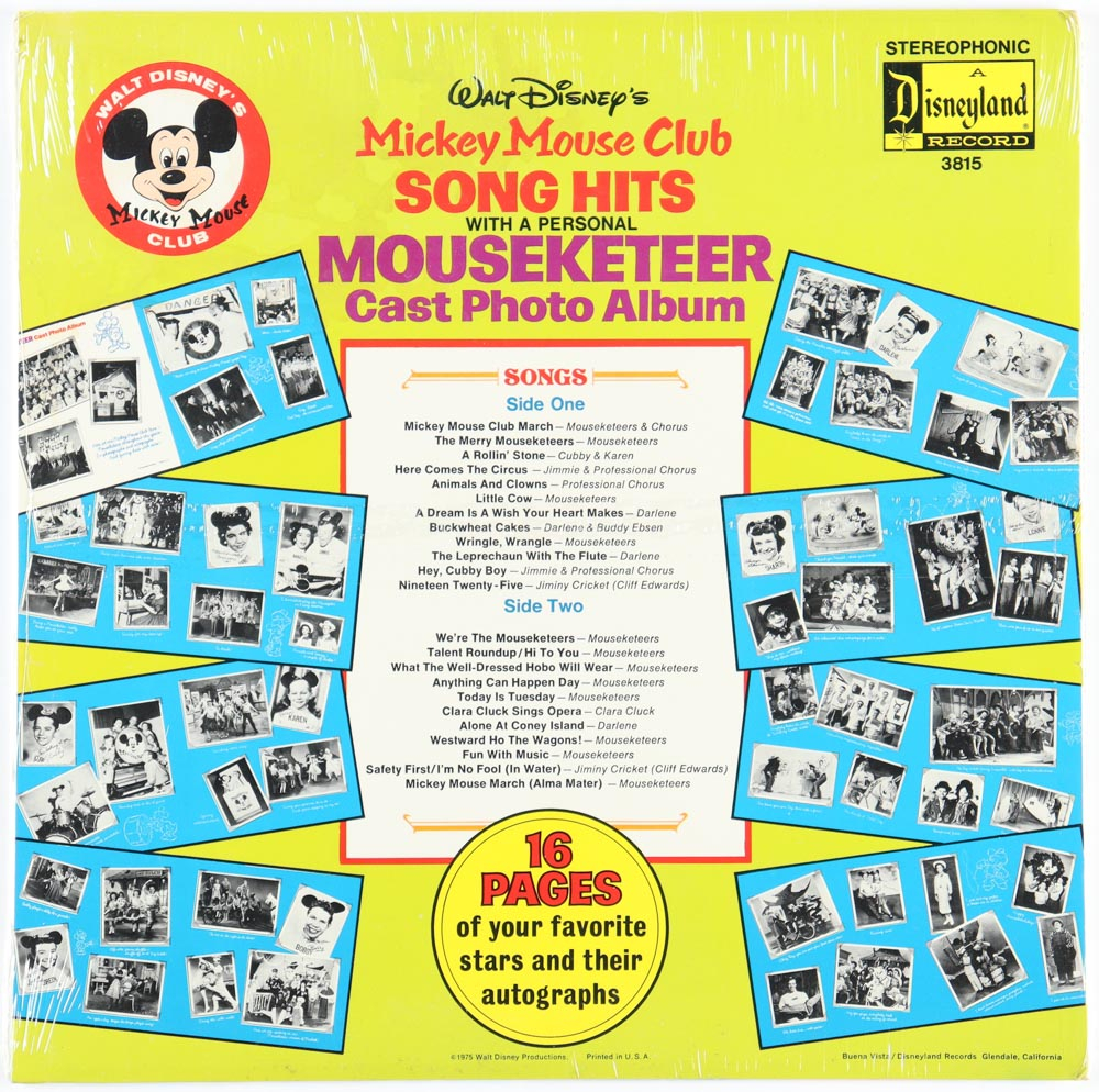 1975 Walt Disney's "Mickey Mouse Club" Vinyl Record Album | Pristine ...