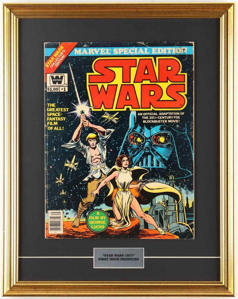 1977 "Marvel Special Edition: Star Wars" Issue #1 Marvel Custom Framed ...