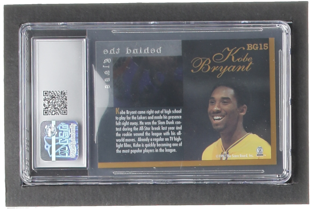 Kobe Bryant 1997 Score Board Inkredible Behind the Glass Gold #BG15 ...