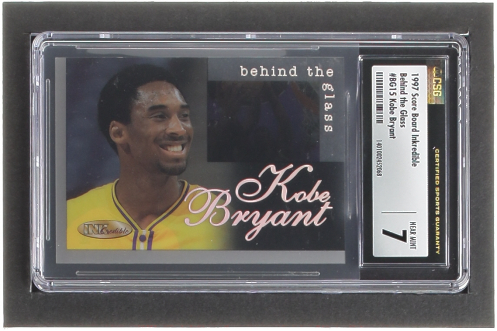 Kobe Bryant 1997 Score Board Inkredible Behind the Glass Gold #BG15 ...