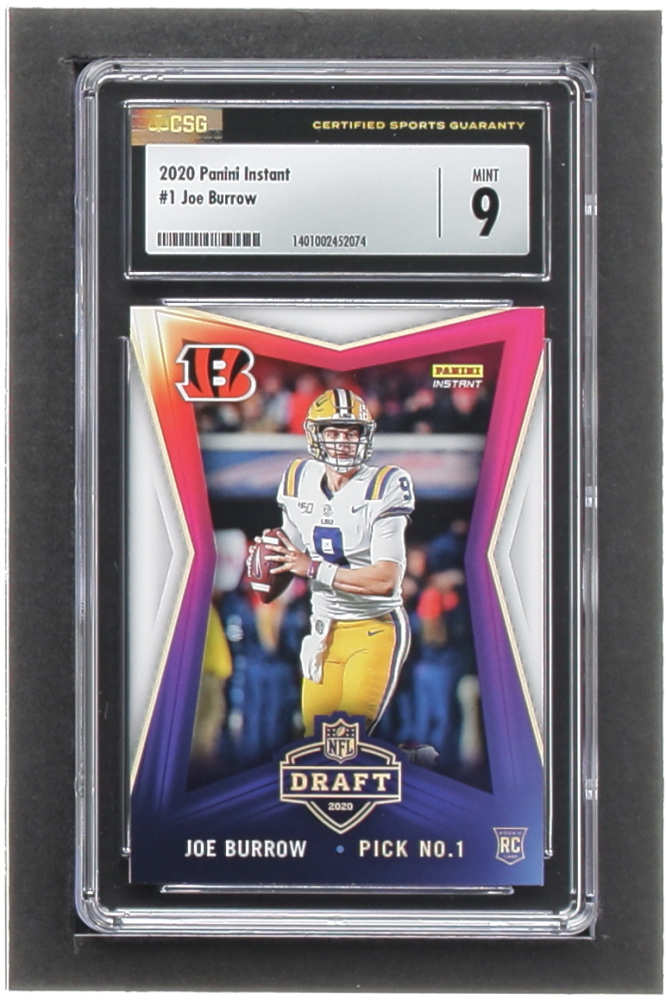 Joe Burrow 2020 Panini Instant Draft Night #1 RC (CSG 9) | Pristine Auction