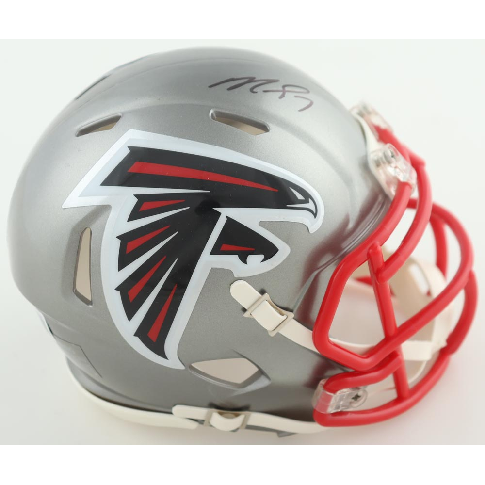 Michael Vick Signed Falcons Flash Alternate Speed Mini Helmet (Beckett ...