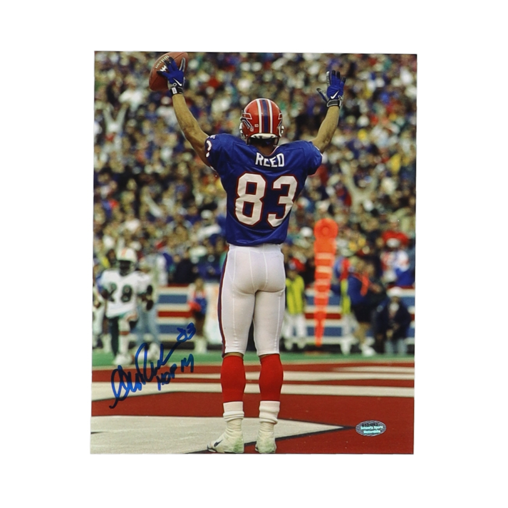 Andre Reed Signed Bills 8x10 Photo Inscribed "HOF 14" (Schwartz ...