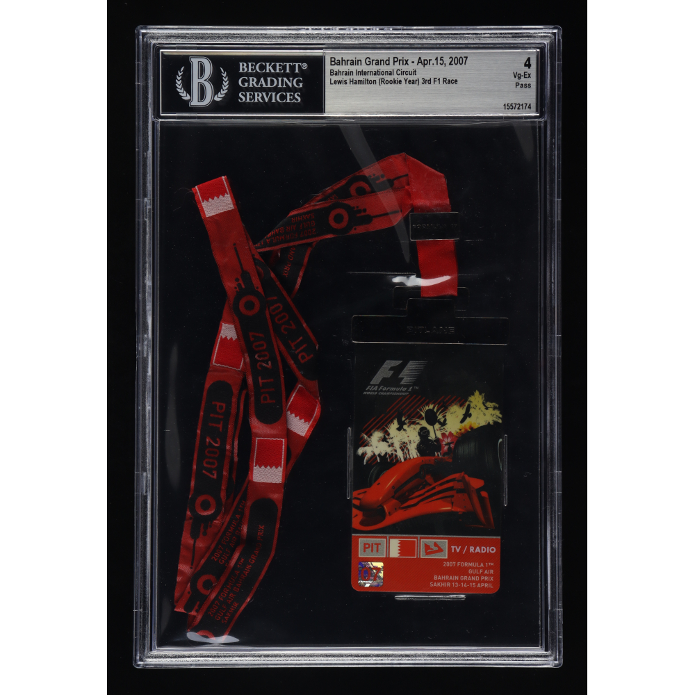 2007 Formula 1 Bahrain Grand Prix Circuit Pass (BGS 4) | Pristine Auction