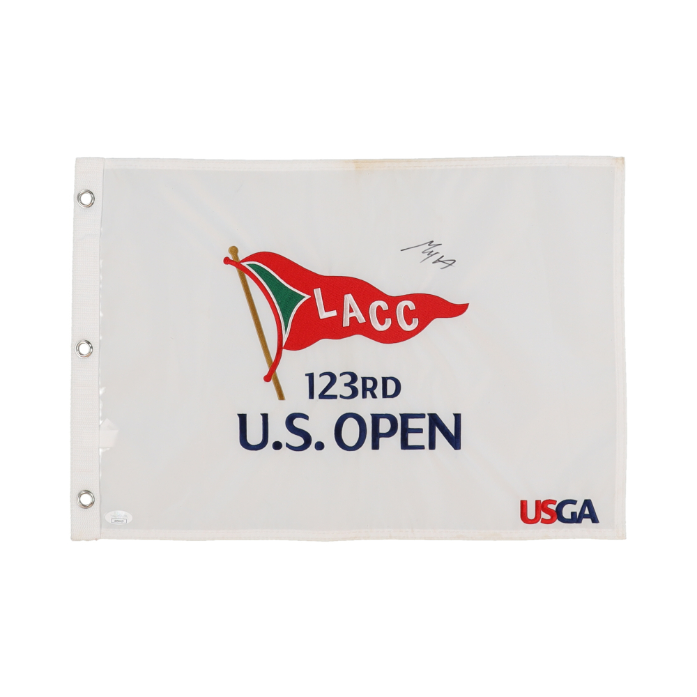 Max Homa Signed 123rd U.S. Open Pin Flag (JSA) | Pristine Auction