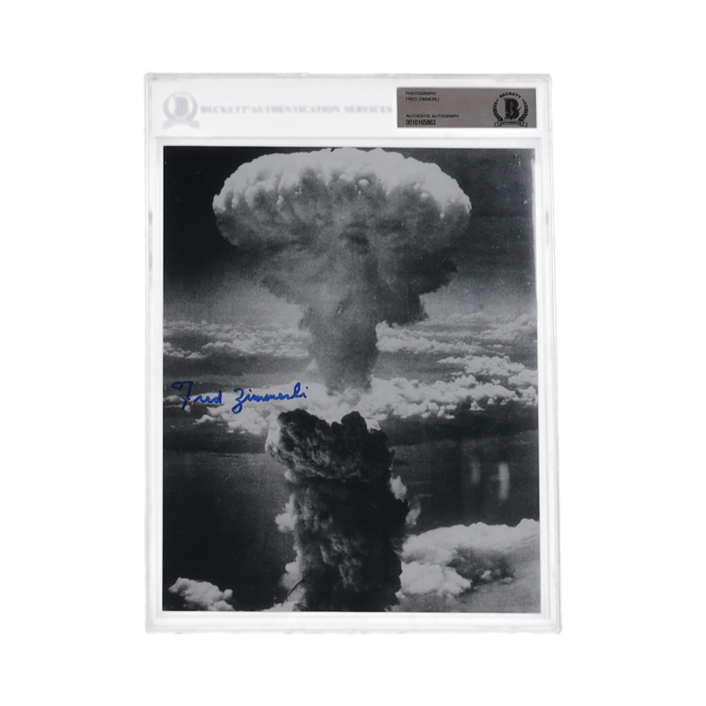 Fred Zimmerli Signed WWII 8x10 Photo (BAS) | Pristine Auction