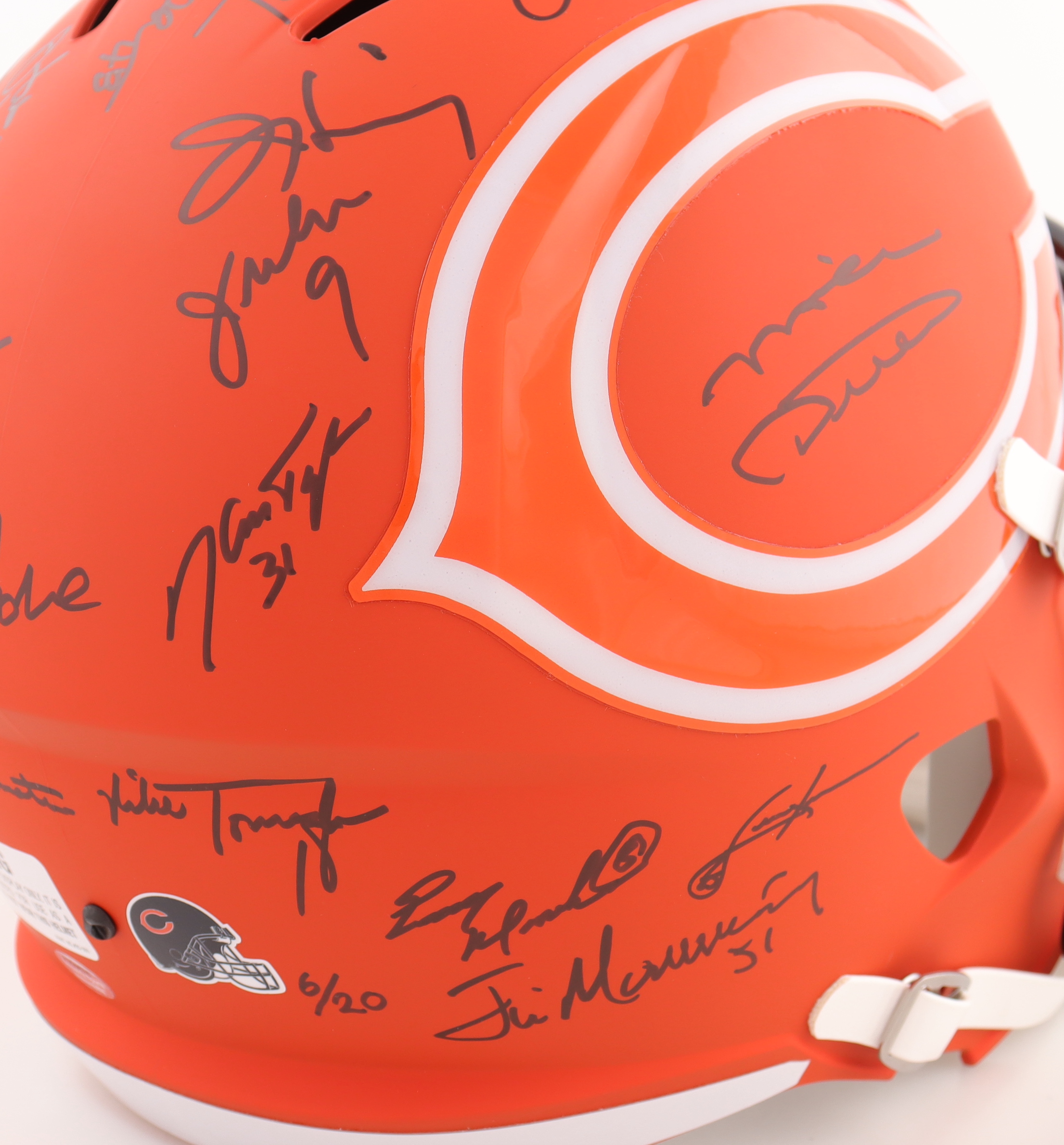 1985 Bears Full-Size AMP Alternate Speed Helmet Team-Signed by (28 ...