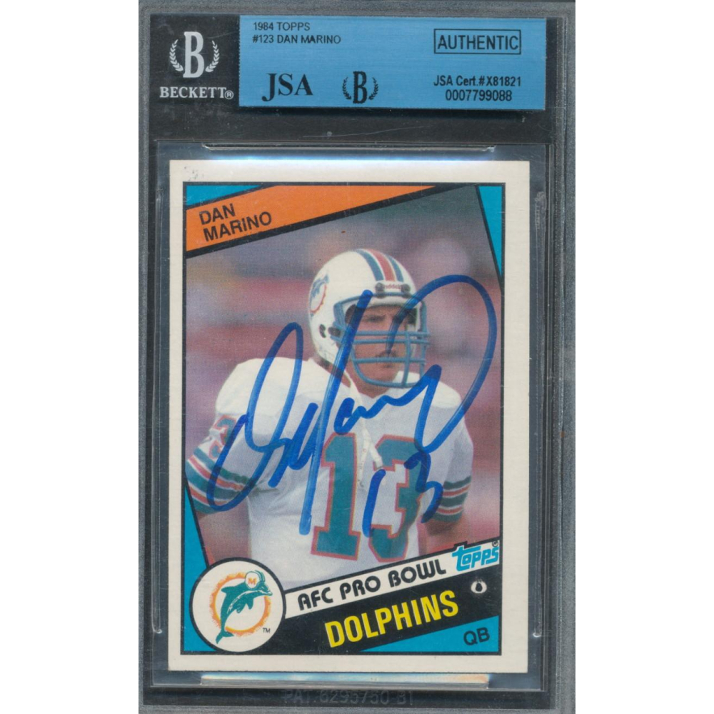 Dan Marino Signed 1984 Topps #123 RC (BAS) | Pristine Auction