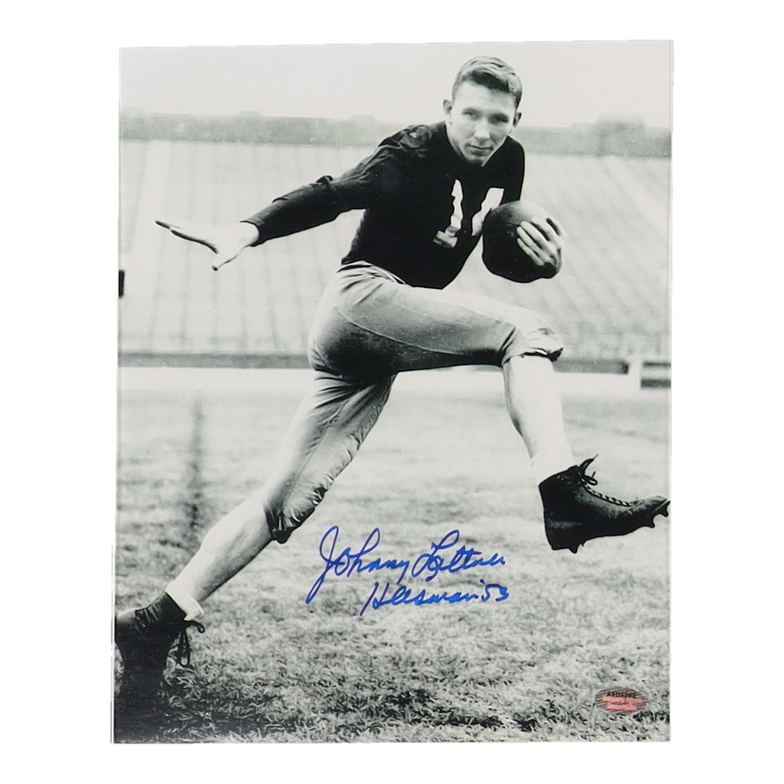 Johnny Lattner Signed Notre Dame Fighting Irish 8x10 Photo Inscribed ...