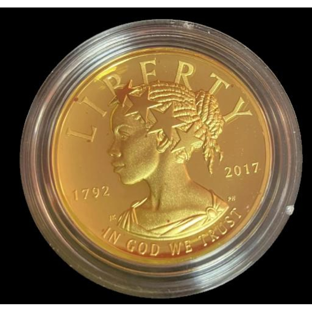 1 Oz .9999 Fine Gold 2017 American Liberty 225th Anniversary $100 Gold ...