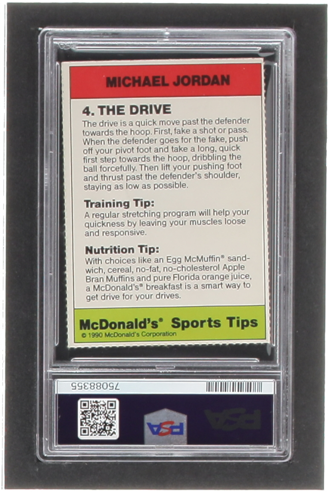 Michael Jordan 1990-91 McDonald's Jordan Joyner-Kersee #4 (PSA 6 ...