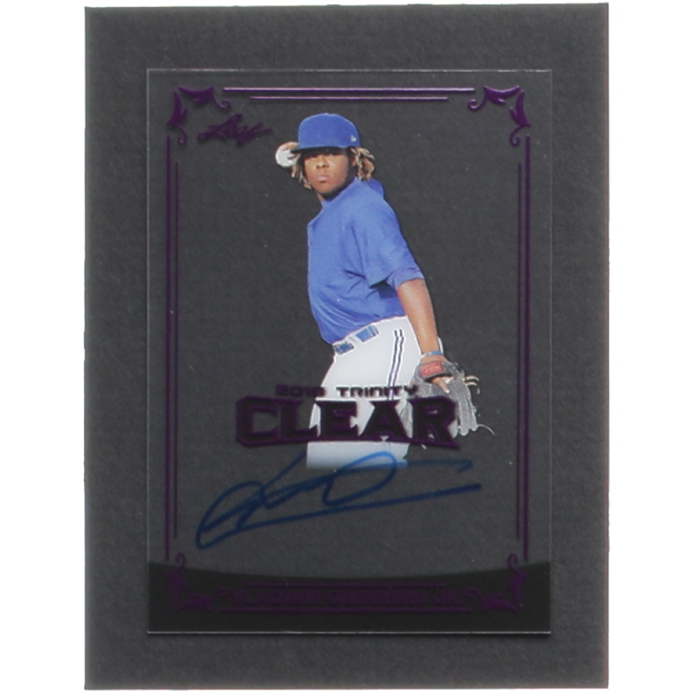 Vladimir Guerrero Jr. 2018 Leaf Trinity Clear Autographs Purple #CAVG1 ...