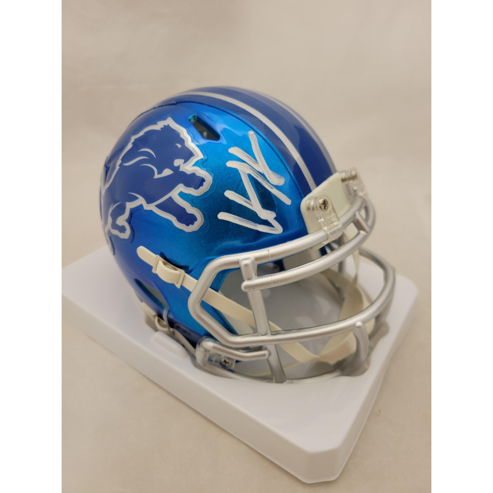 Hendon Hooker Signed Lions Flash Alternate Speed Mini Helmet (Beckett ...
