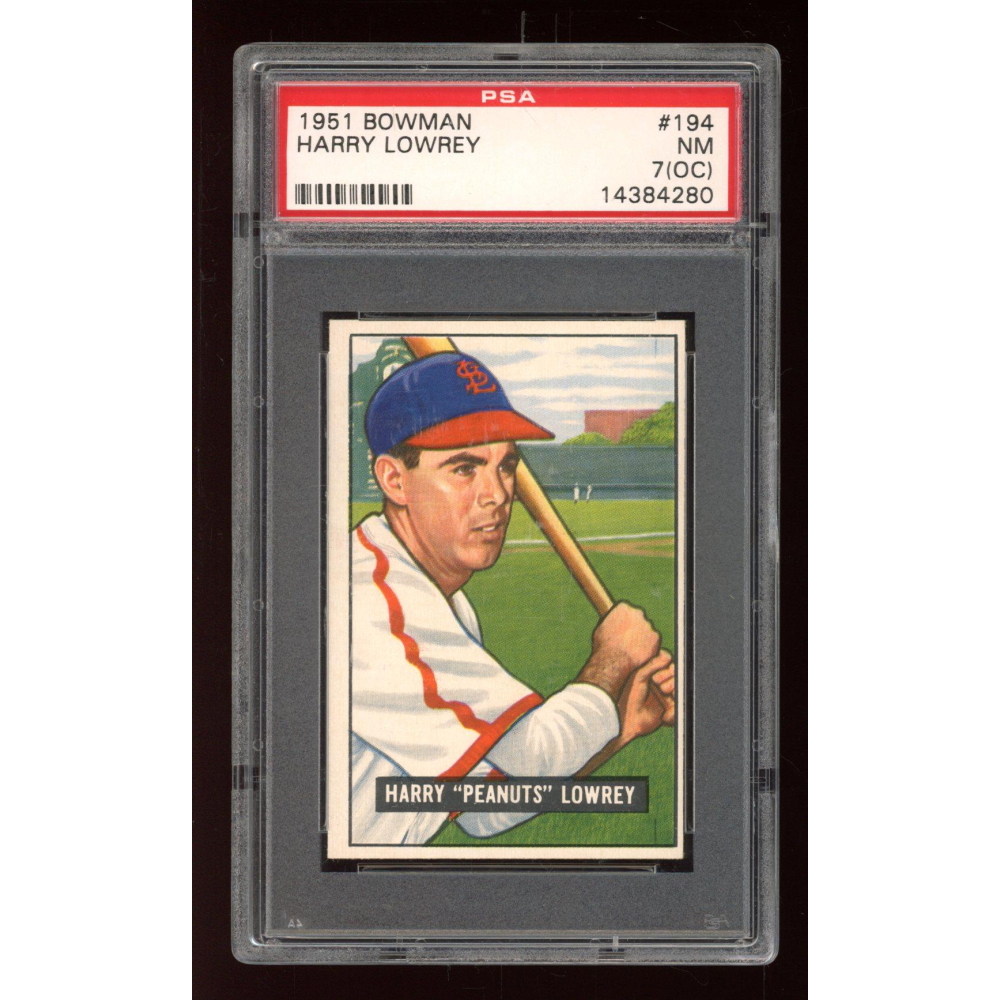 Peanuts Lowrey 1951 Bowman #194 (PSA 7) (OC) | Pristine Auction
