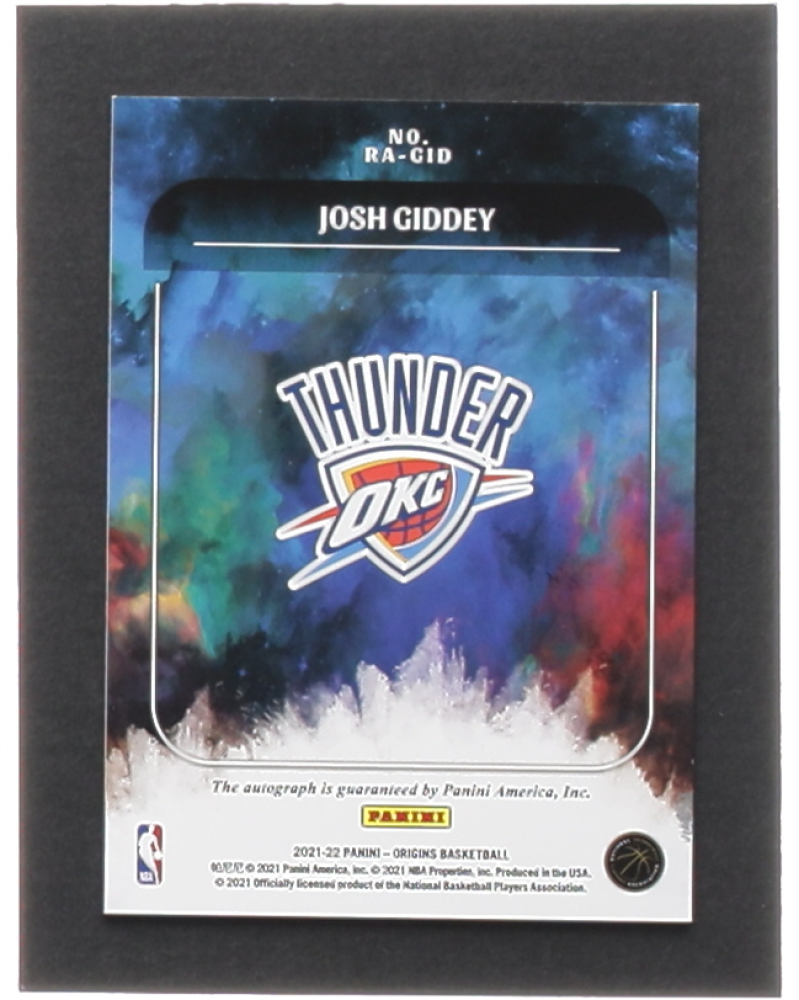 Josh Giddey 2021-22 Panini Origins Rookie Autographs #6 RC | Pristine ...