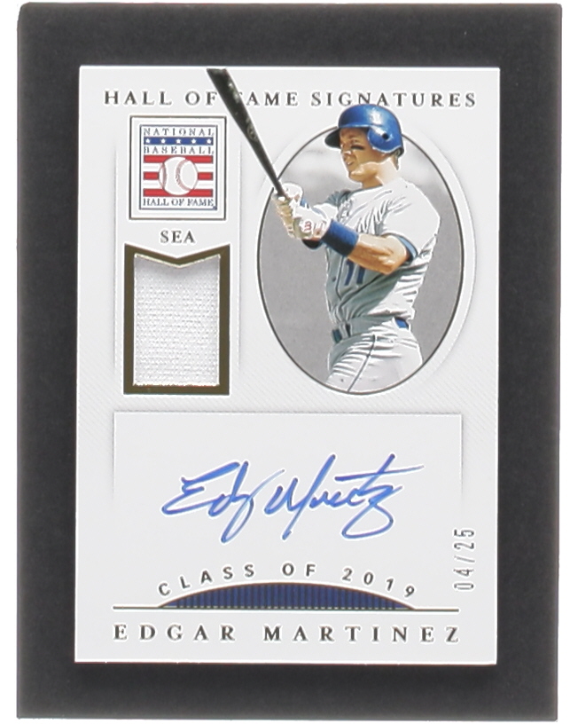 Edgar Martinez 2021 Panini National Treasures Hall of Fame Material ...