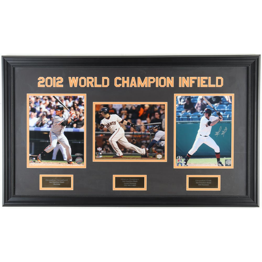 Brandon Crawford, Marco Scutaro & Brandon Belt Signed Giants 2012 World ...