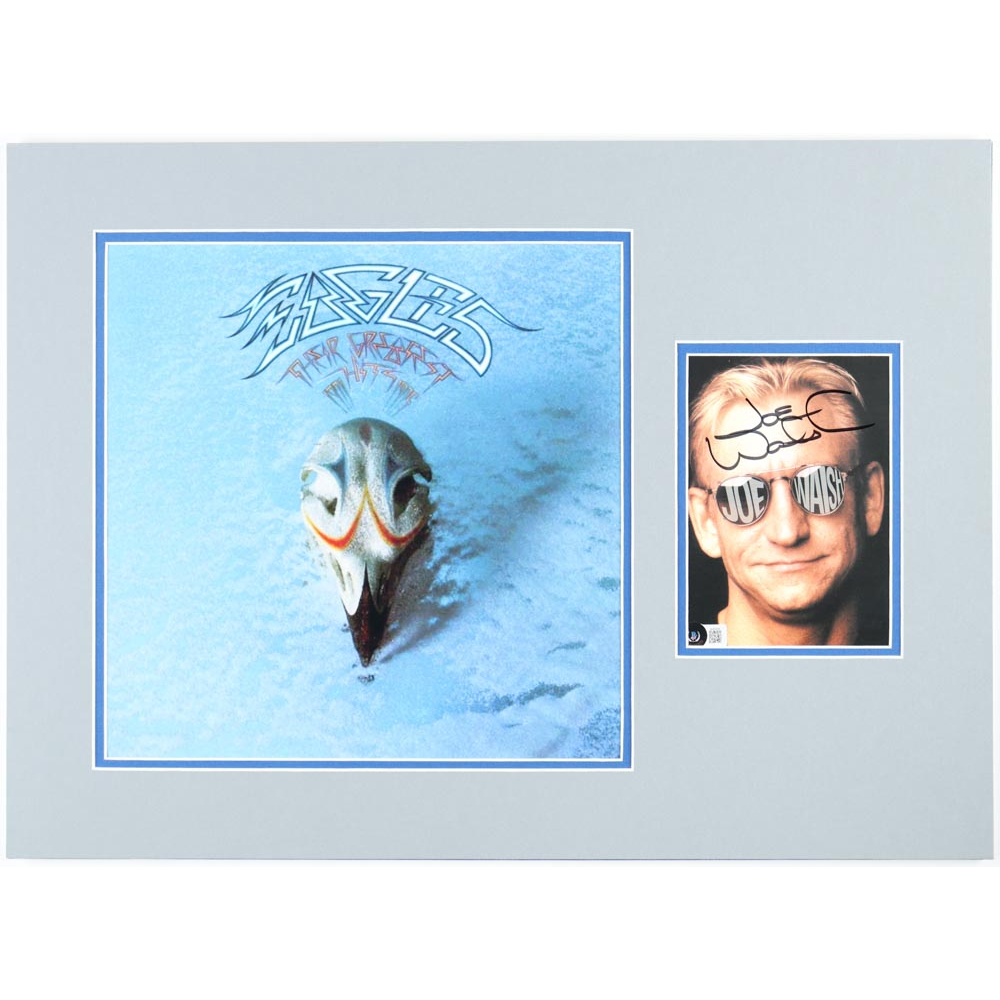 Joe Walsh Signed "Eagles: Their Greatest Hits" Custom Matted Photo ...