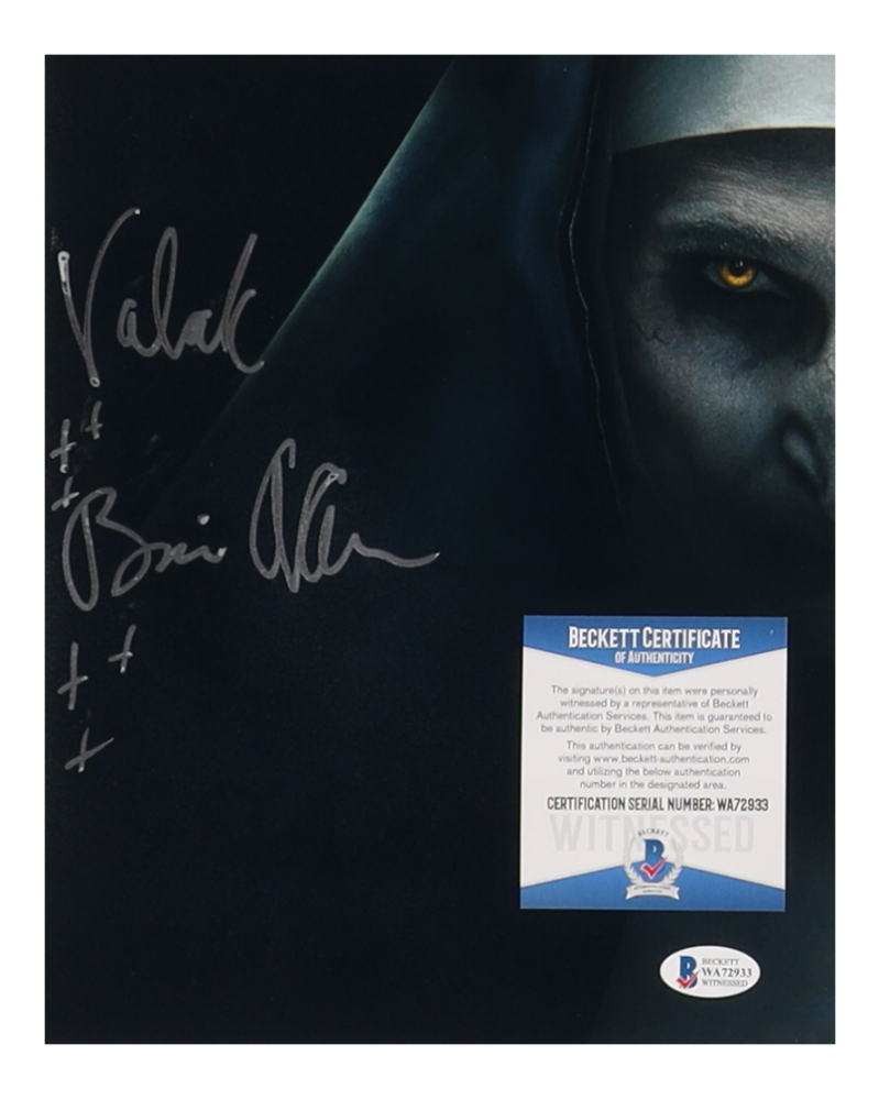 Bonnie Aarons Signed "The Nun" 8x10 Photo Inscribed "Valak" (Beckett ...