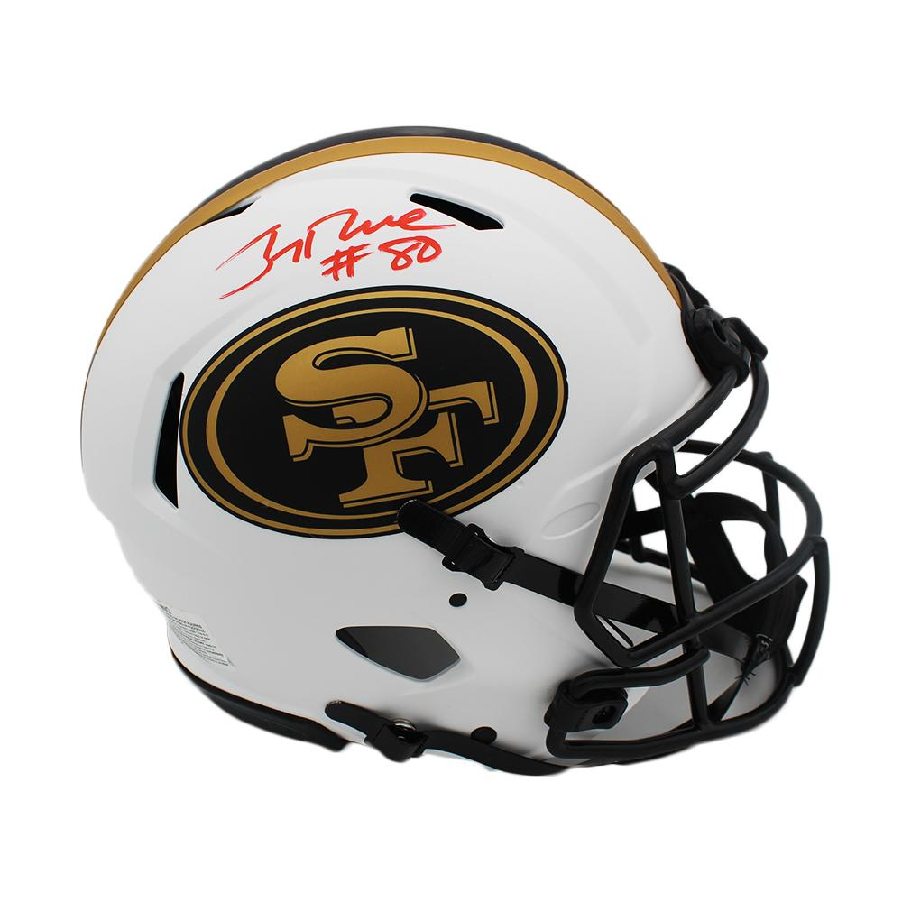 Jerry Rice Signed 49ers Full-Size Authentic On-Field Lunar Eclipse ...