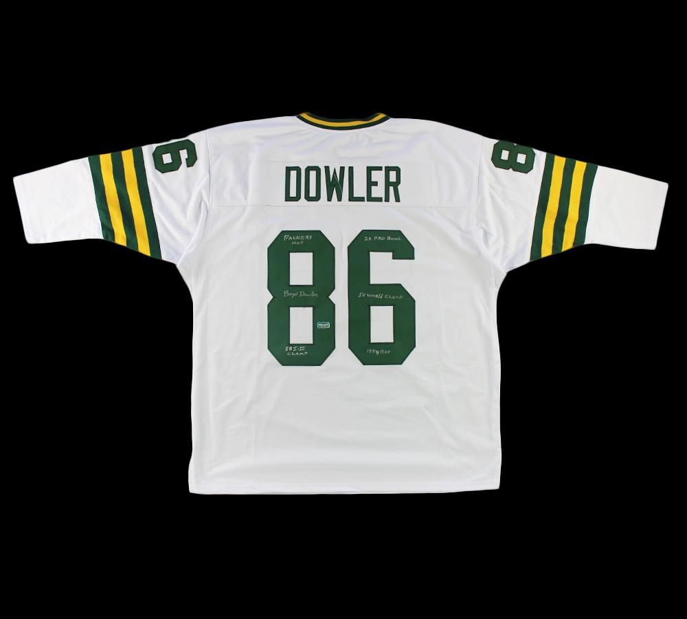 Boyd Dowler Signed Jersey with (5) Career Stat Inscriptions (Radtke ...