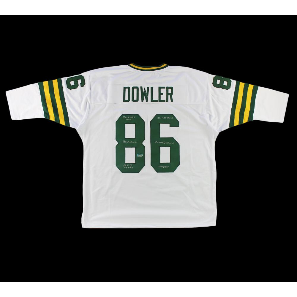 Boyd Dowler Signed Jersey with (5) Career Stat Inscriptions (Radtke ...