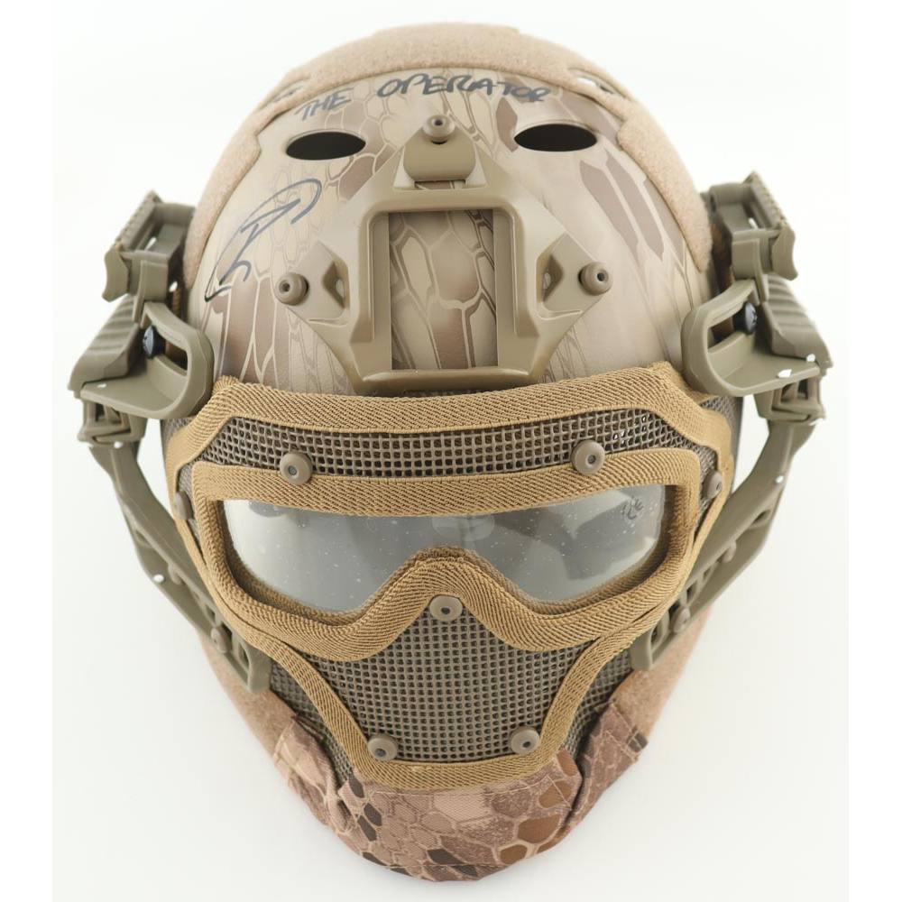 Robert O'Neill Signed Full-Size Navy SEAL Desert Python Tactical Helmet ...