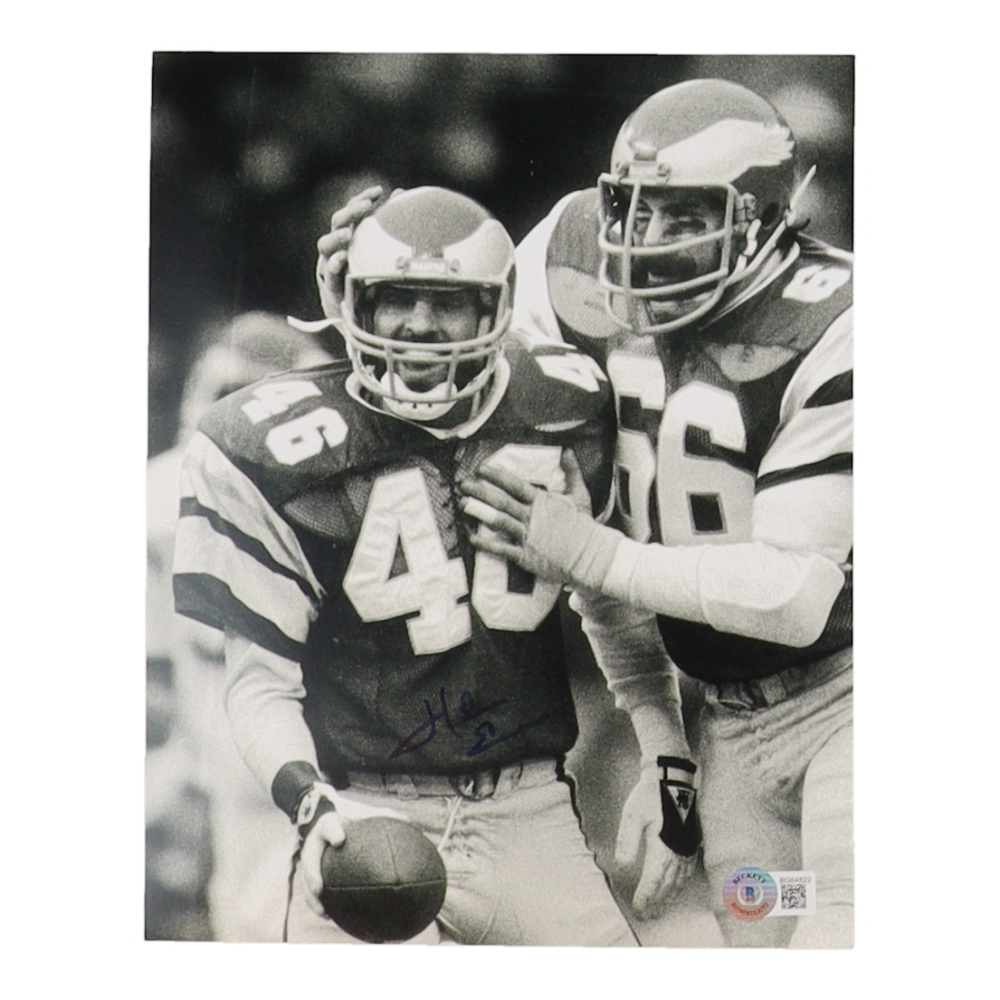Herman Edwards Signed Eagles 8x10 Photo (Beckett) | Pristine Auction