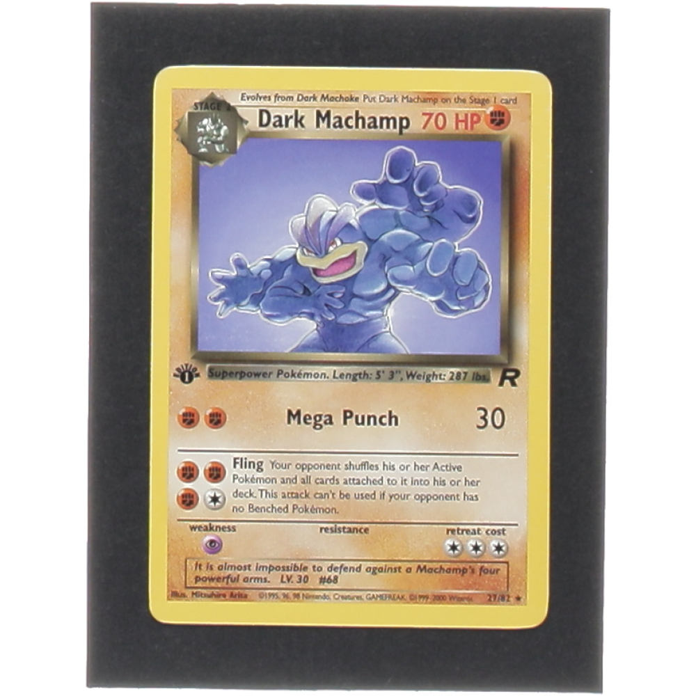 Dark Machamp 2000 Pokemon Team Rocket 1st Edition #27 | Pristine Auction