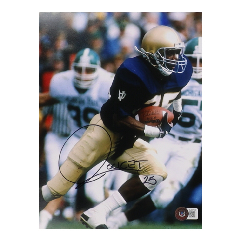 Raghib "Rocket" Ismail Signed Notre Dame Fighting Irish 8x10 Photo ...