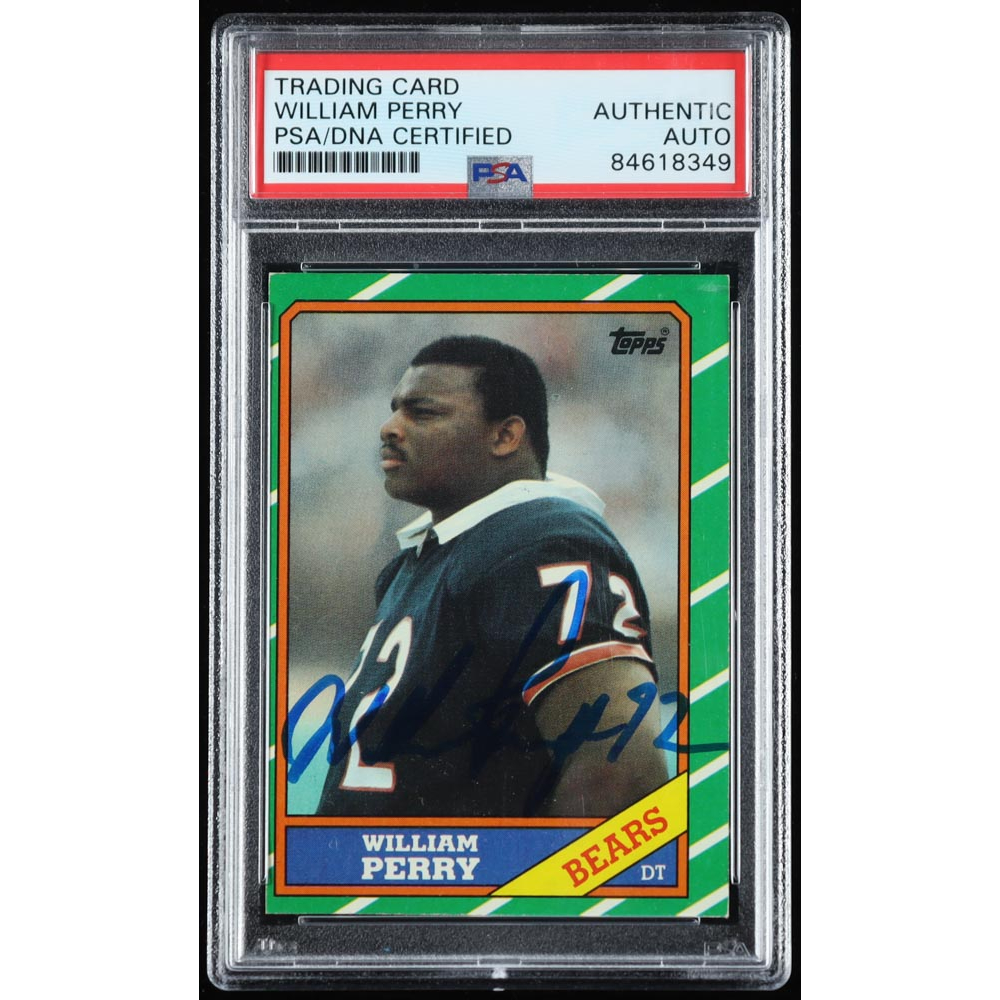 William Perry Signed 1986 Topps #20 RC (PSA) | Pristine Auction