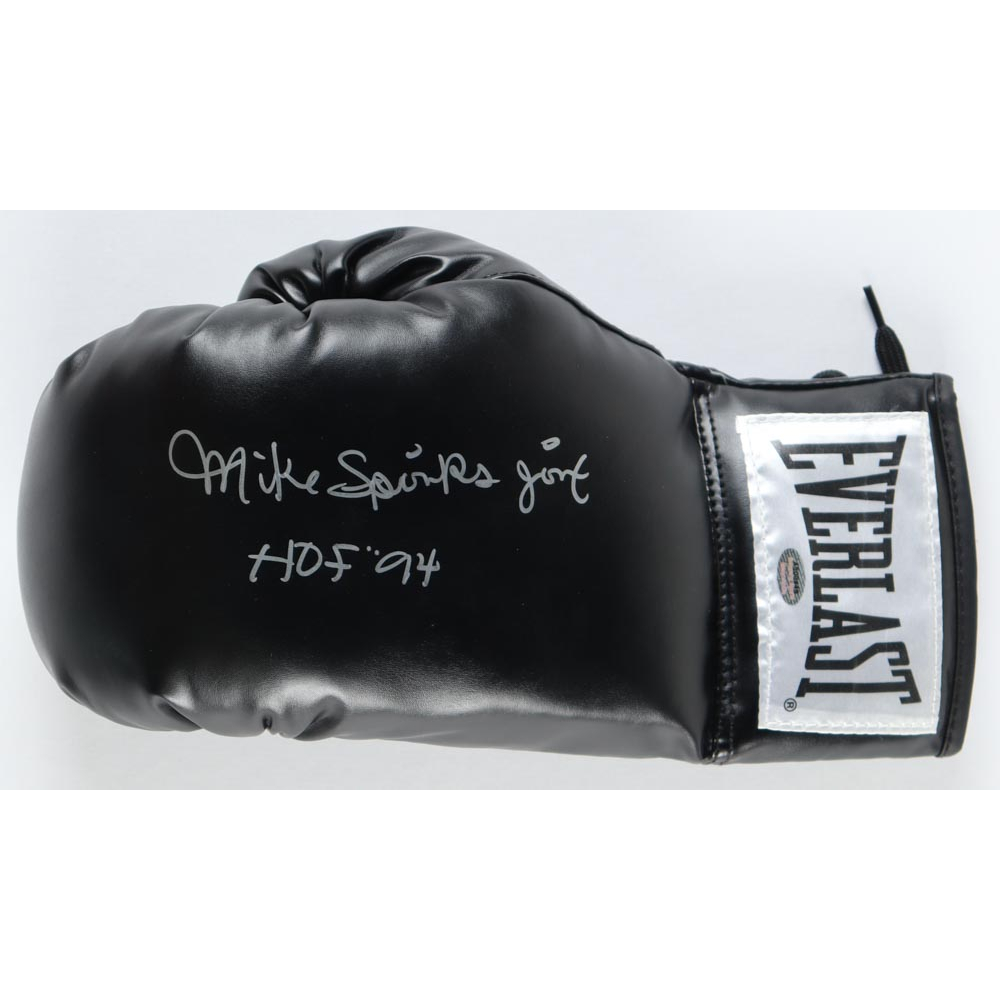 Michael "Jinx" Spinks Signed Everlast Boxing Glove Inscribed "HOF 94 ...