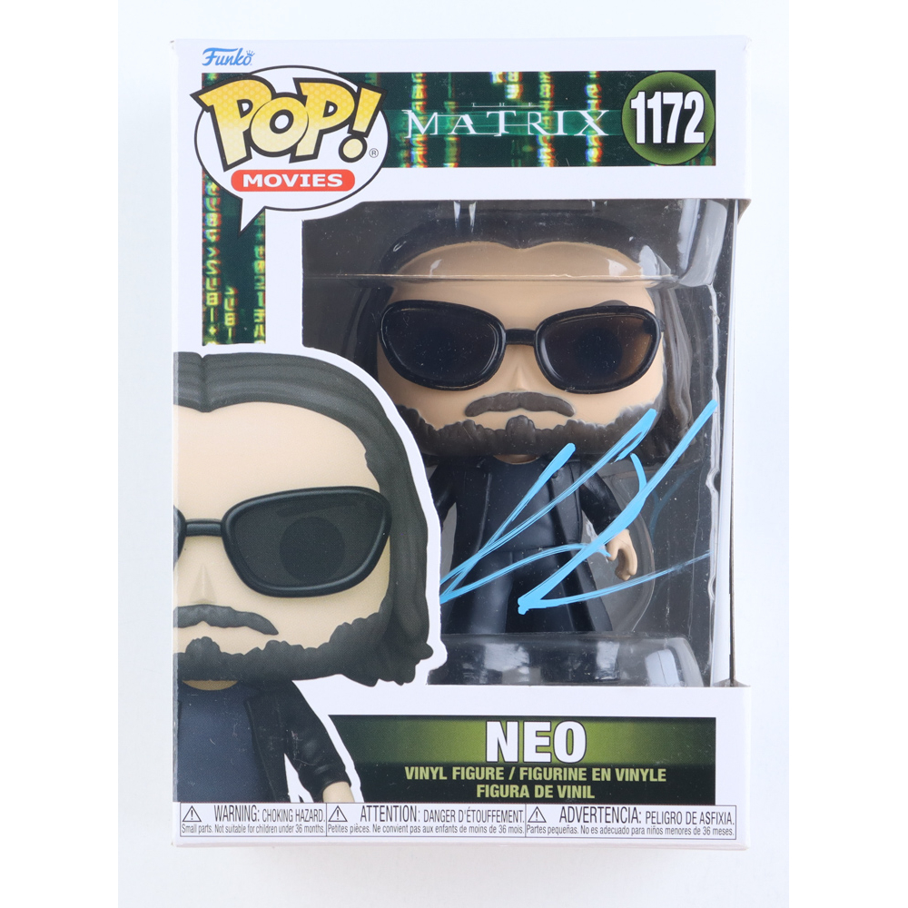 Keanu Reeves Signed "The Matrix" #1172 Neo Funko Pop! Vinyl Figure ...
