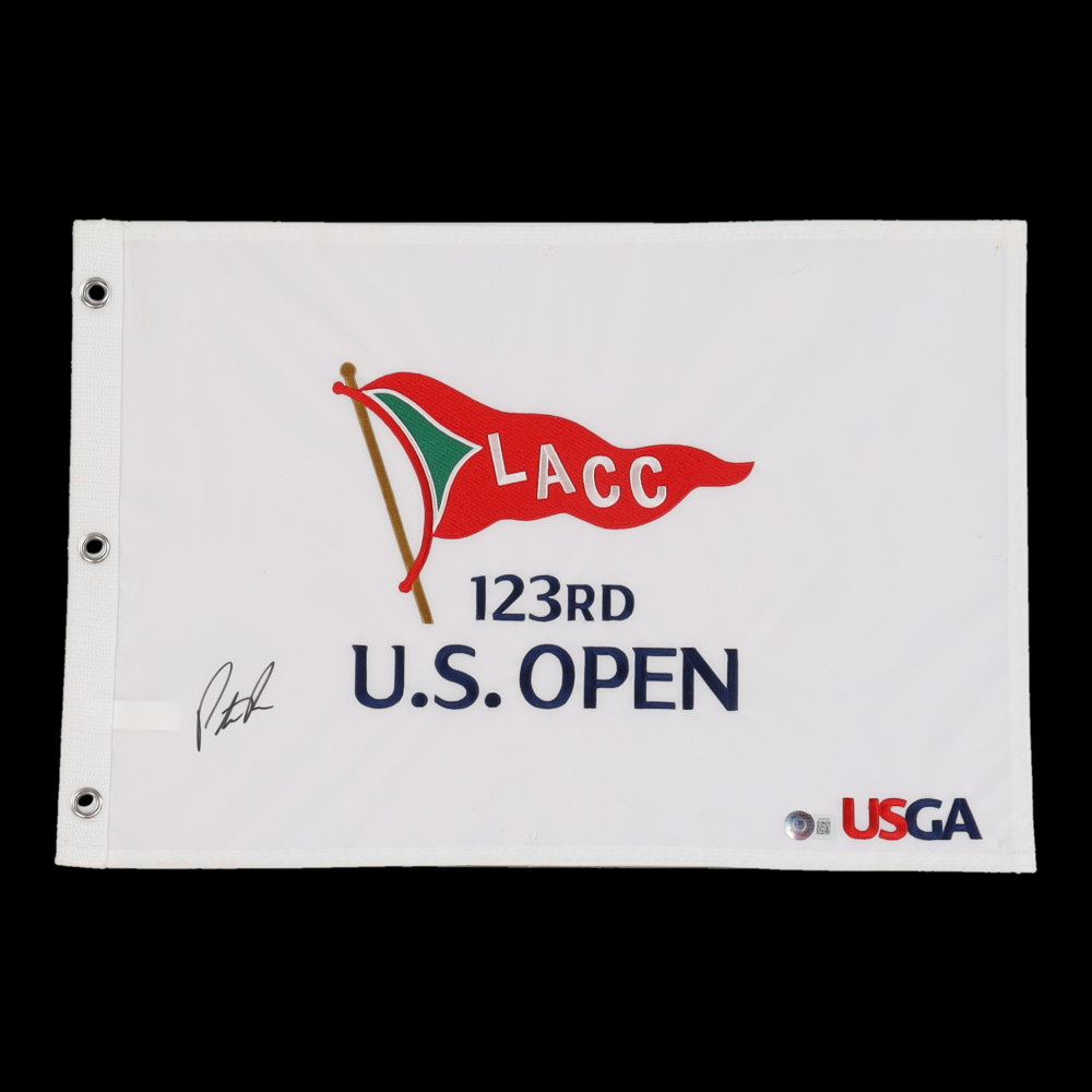 Patrick Reed Signed 123rd U.S. Open Pin Flag (Beckett) | Pristine Auction
