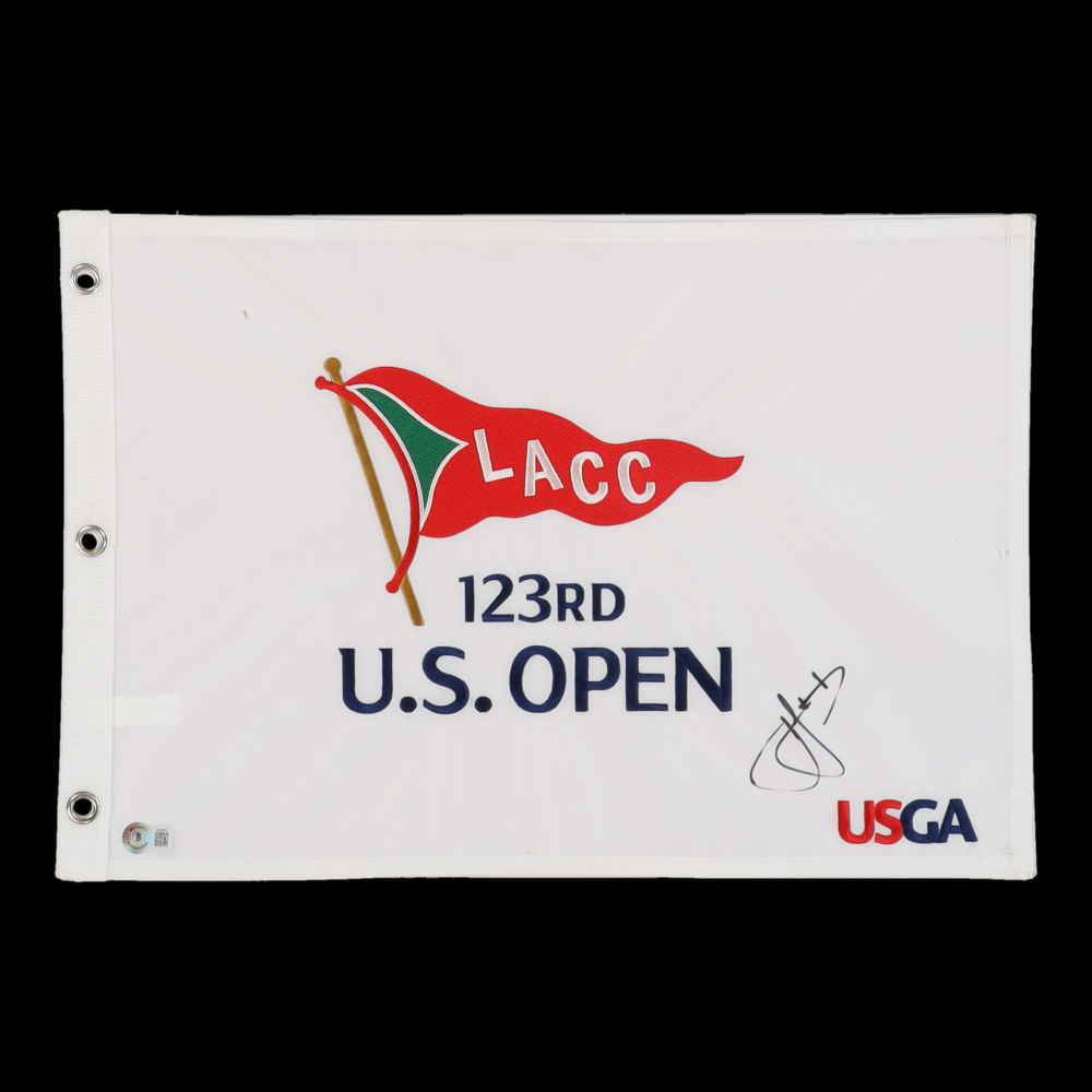 Cameron Smith Signed 123rd U.S. Open Pin Flag (Beckett) | Pristine Auction