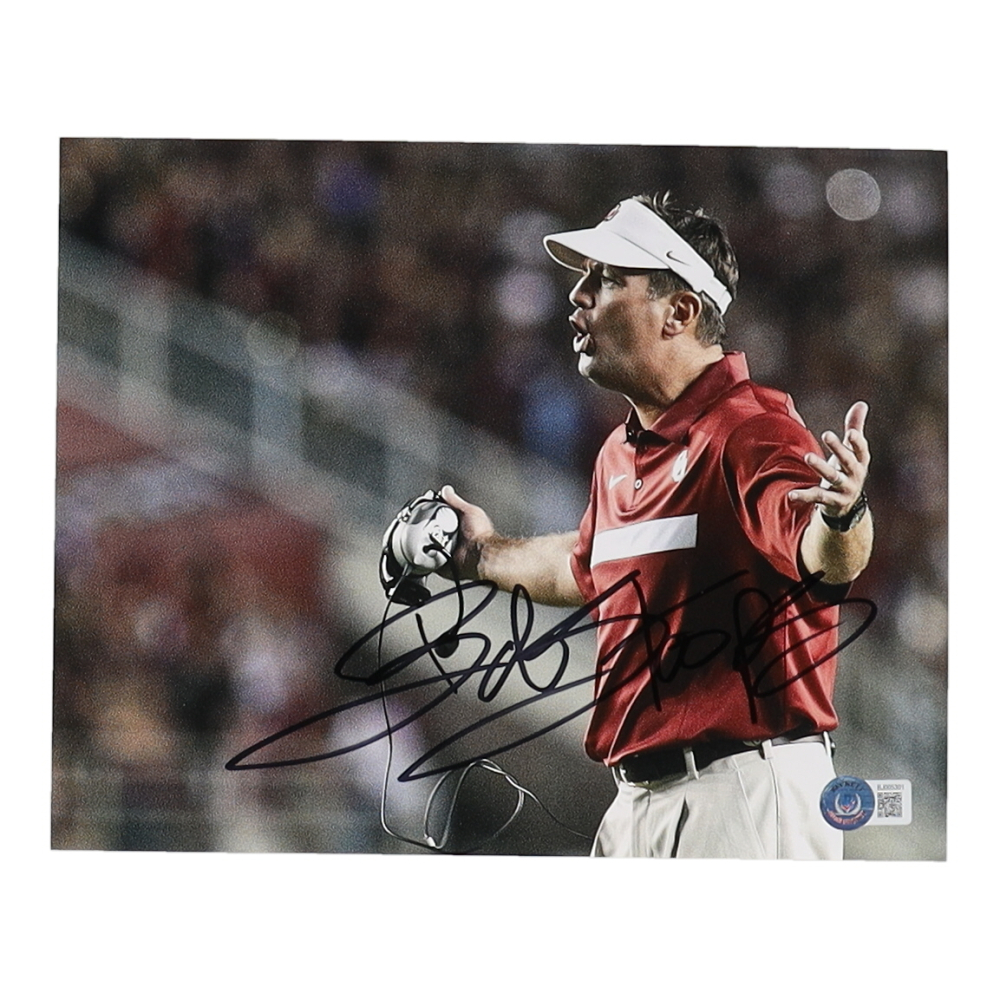 Bob Stoops Signed Oklahoma Sooners 8x10 Photo (Beckett) | Pristine Auction