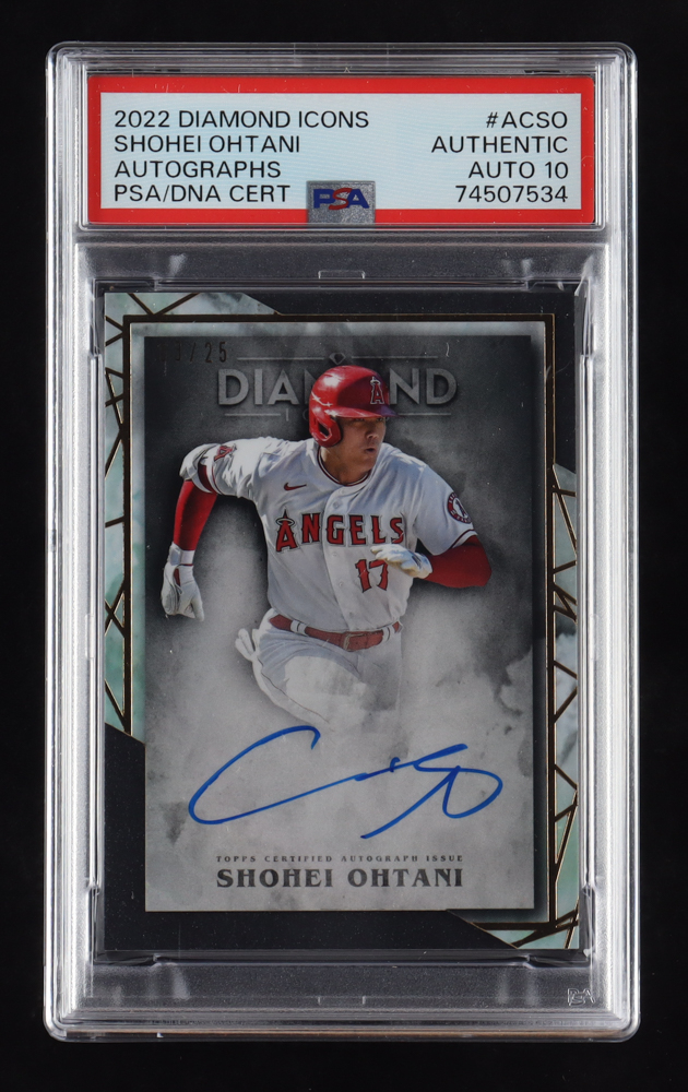 Shohei Ohtani 2022 Topps Diamond Icons Autographs #ACSO #03/25 (PSA ...