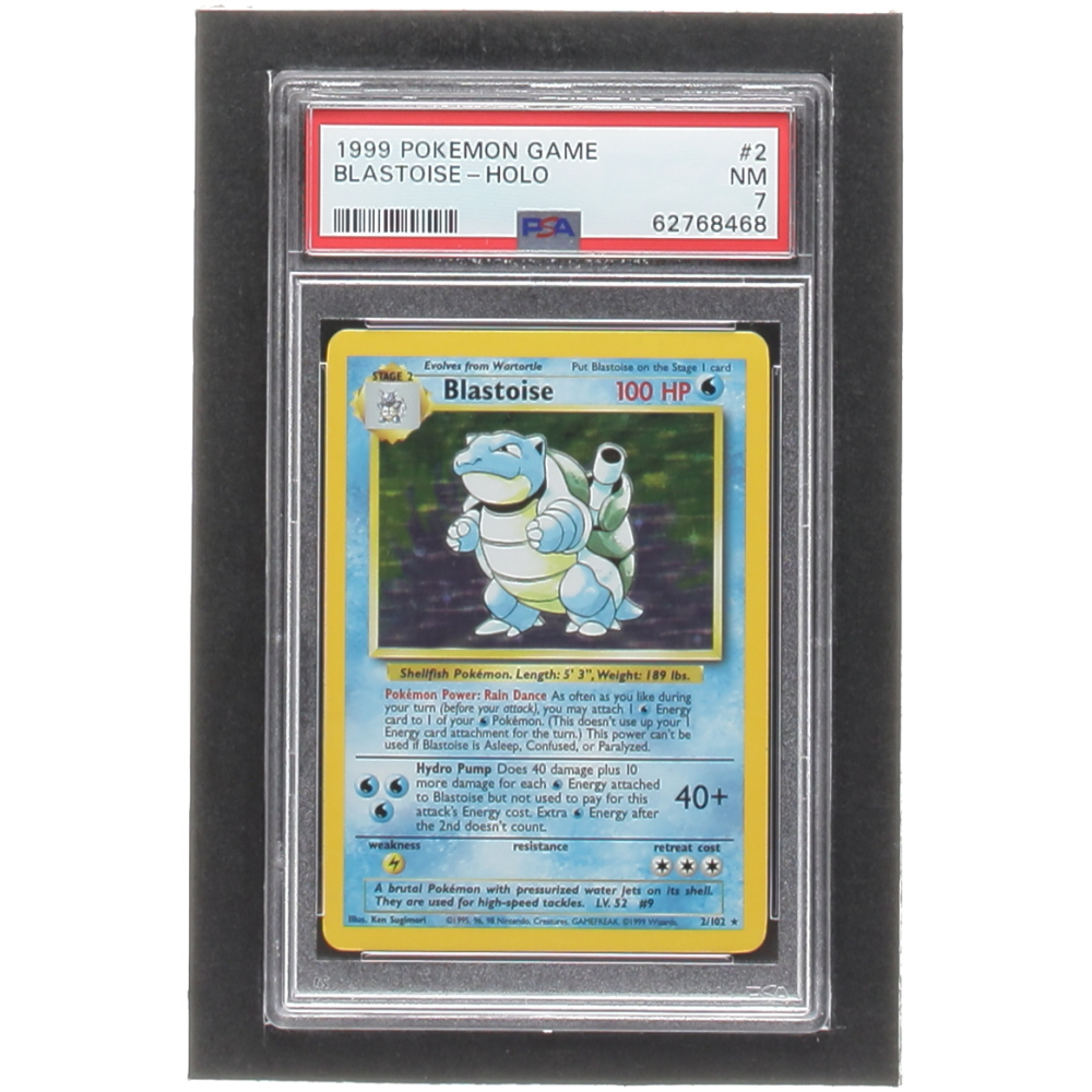 Blastoise Pokemon 1999 Base Unlimited #2 Holo (PSA 7) | Pristine Auction