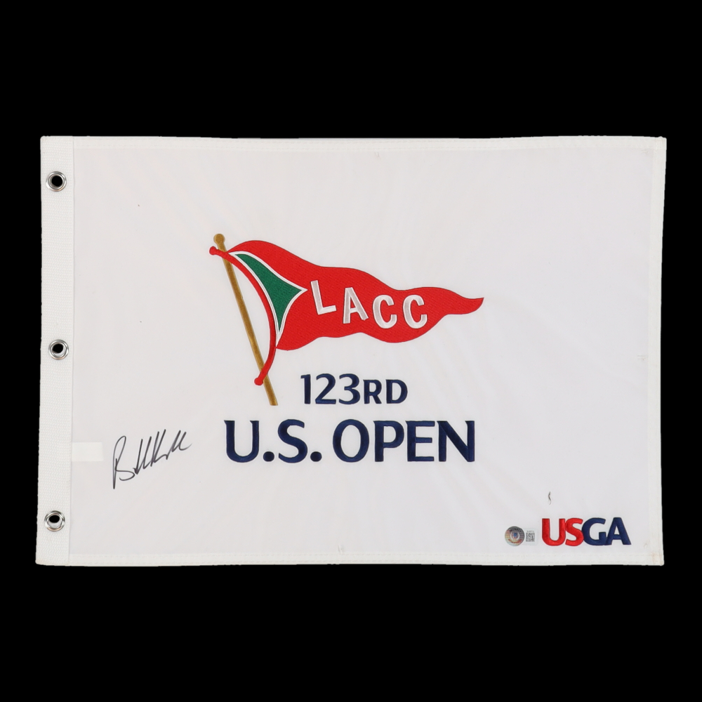 Brooks Koepka Signed 123rd U.S. Open Pin Flag (Beckett) | Pristine Auction