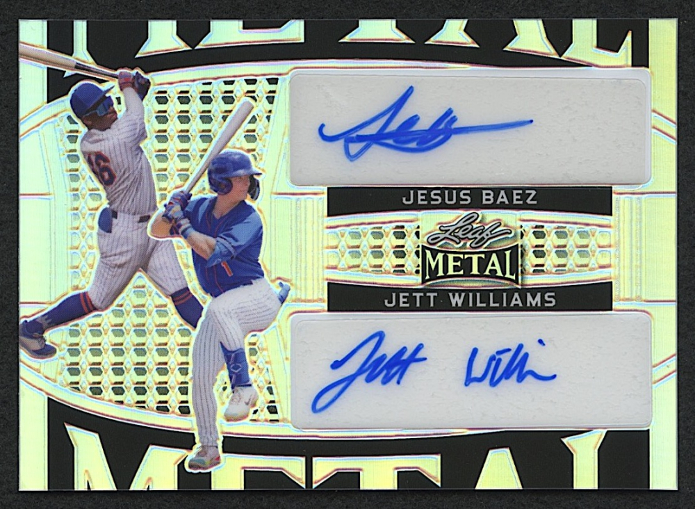 Jesus Baez / Jett Williams 2022 Leaf Metal Dual Autograph #DA-15 Silver ...