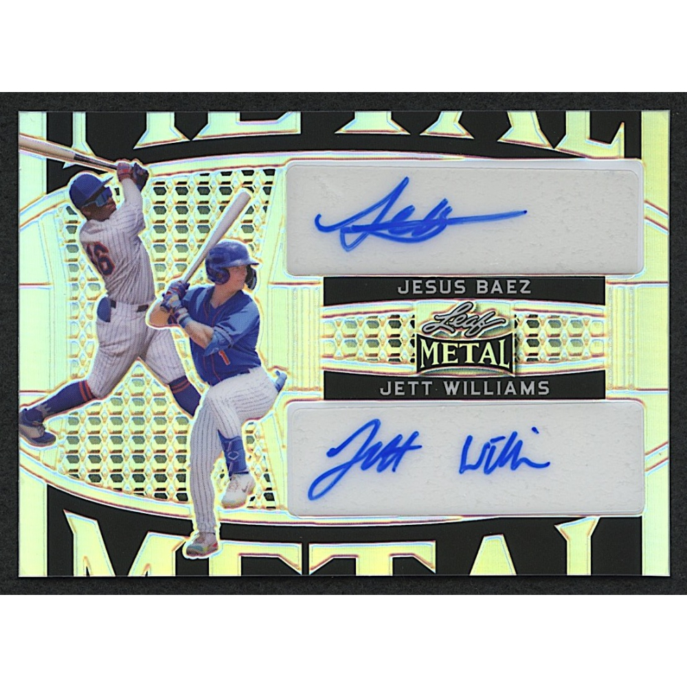 Jesus Baez / Jett Williams 2022 Leaf Metal Dual Autograph #DA-15 Silver ...