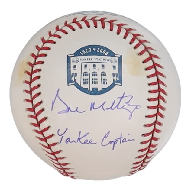 Don Mattingly Signed Commemorative Yankee Stadium OML Baseball Inscribed "Yankee Captain ...