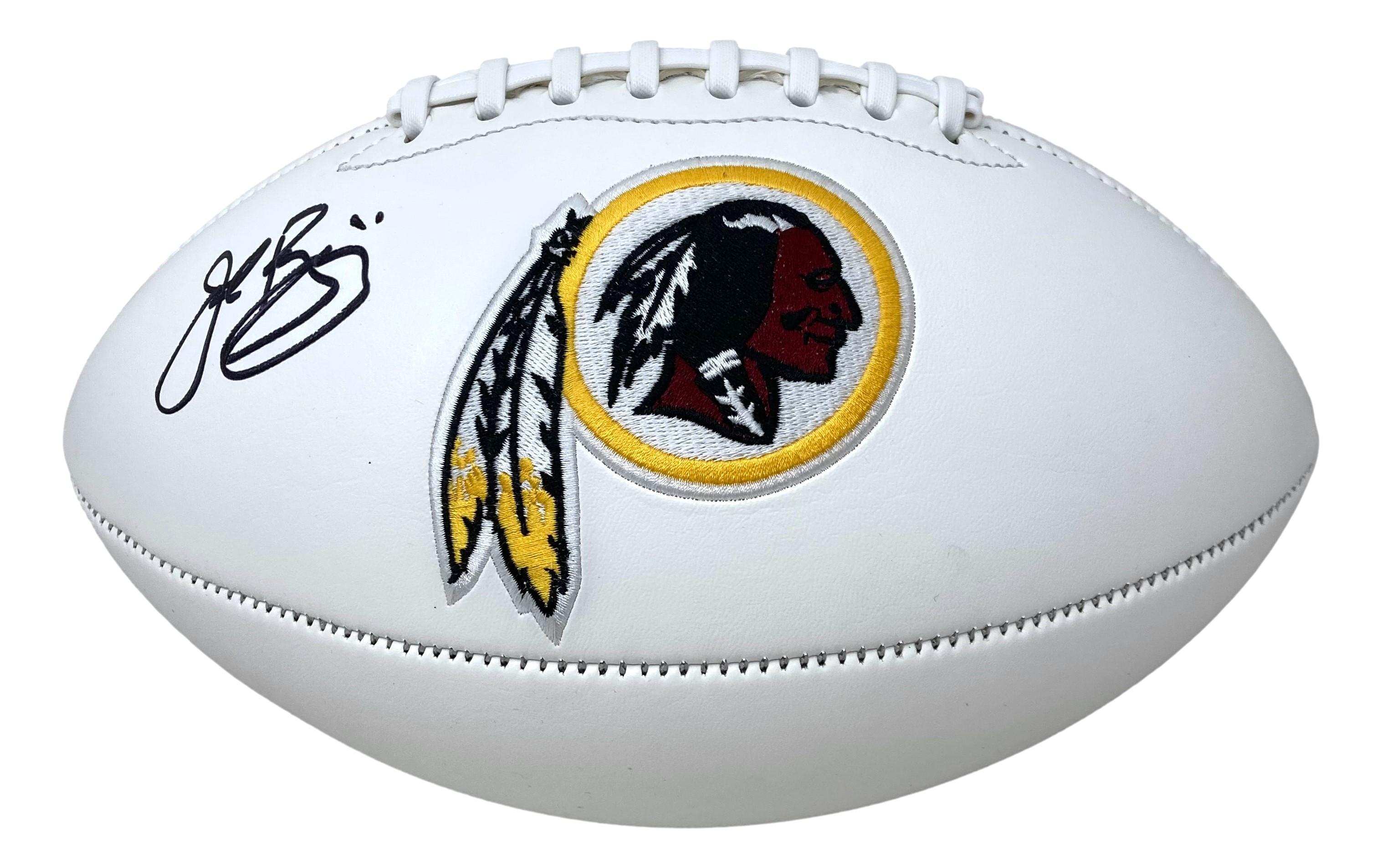 John Riggins Signed Redskins Logo Football (Beckett) | Pristine Auction
