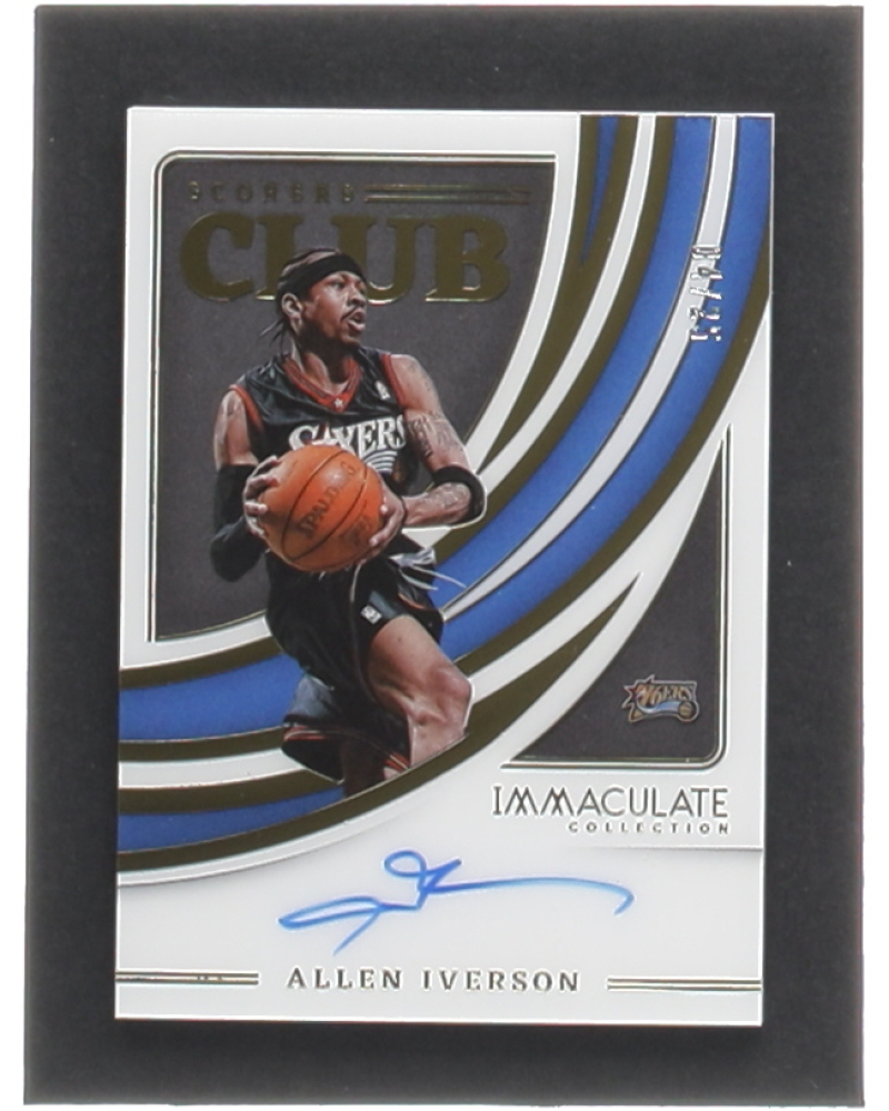 Allen Iverson 2021-22 Immaculate Collection Scorers Club Signatures #14 ...