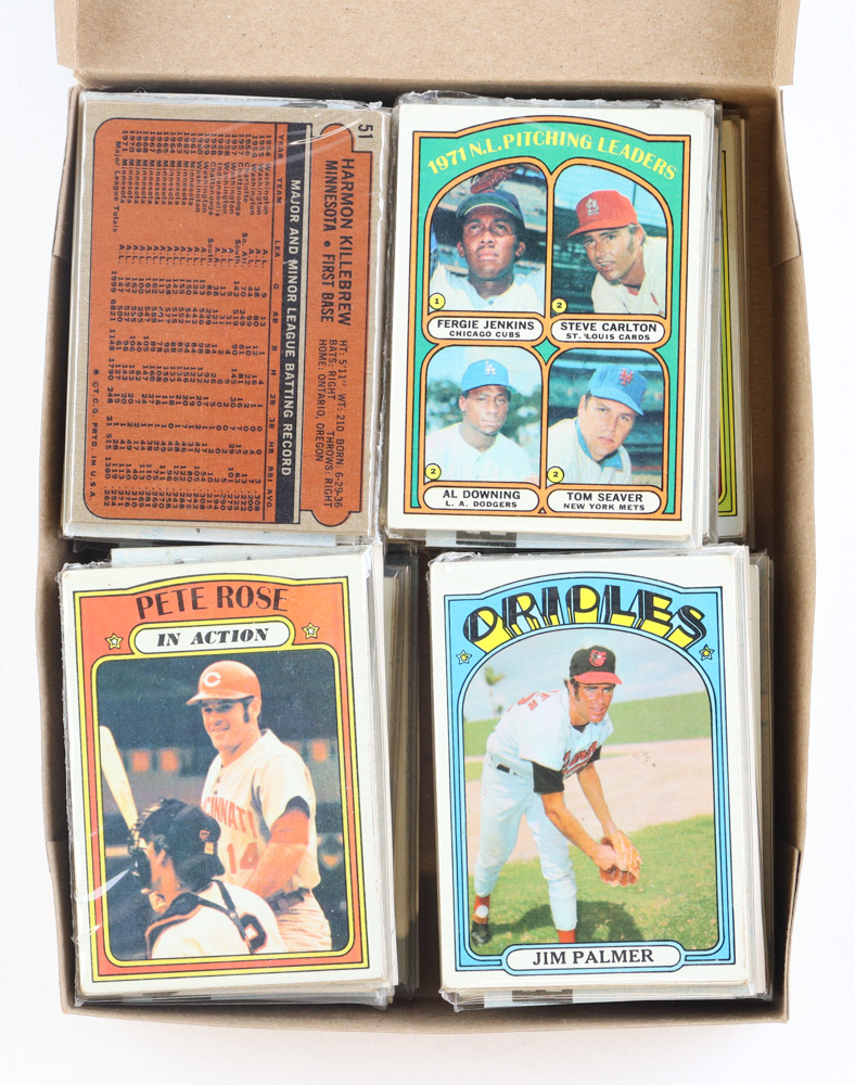 1972 Topps Baseball Cello Fun Pack Vending Box with (20) Packs ...