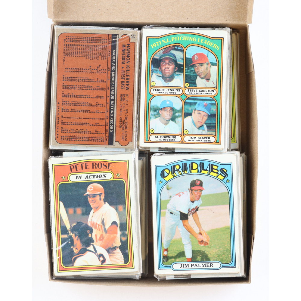 1972 Topps Baseball Cello Fun Pack Vending Box With (20) Packs
