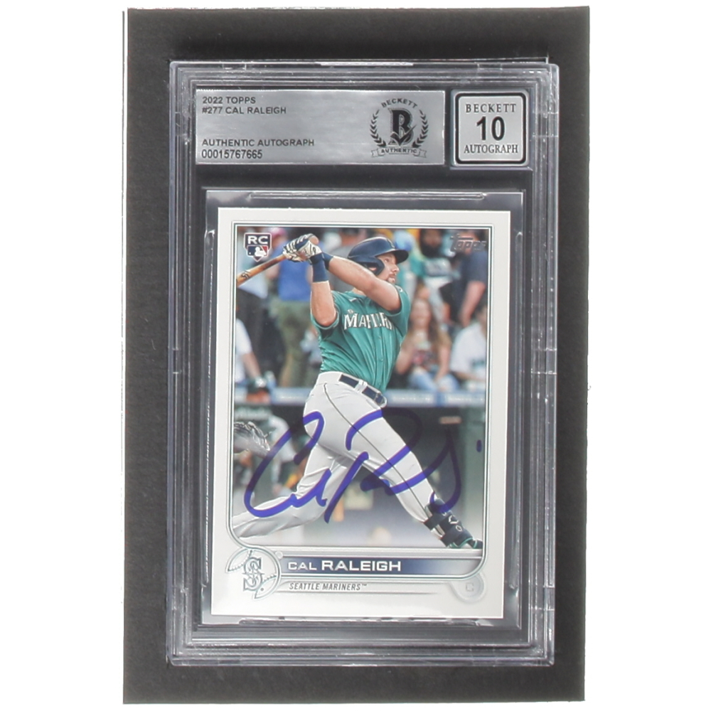 Cal Raleigh Signed 2022 Topps #277 RC (BGS | Auto 10) | Pristine Auction