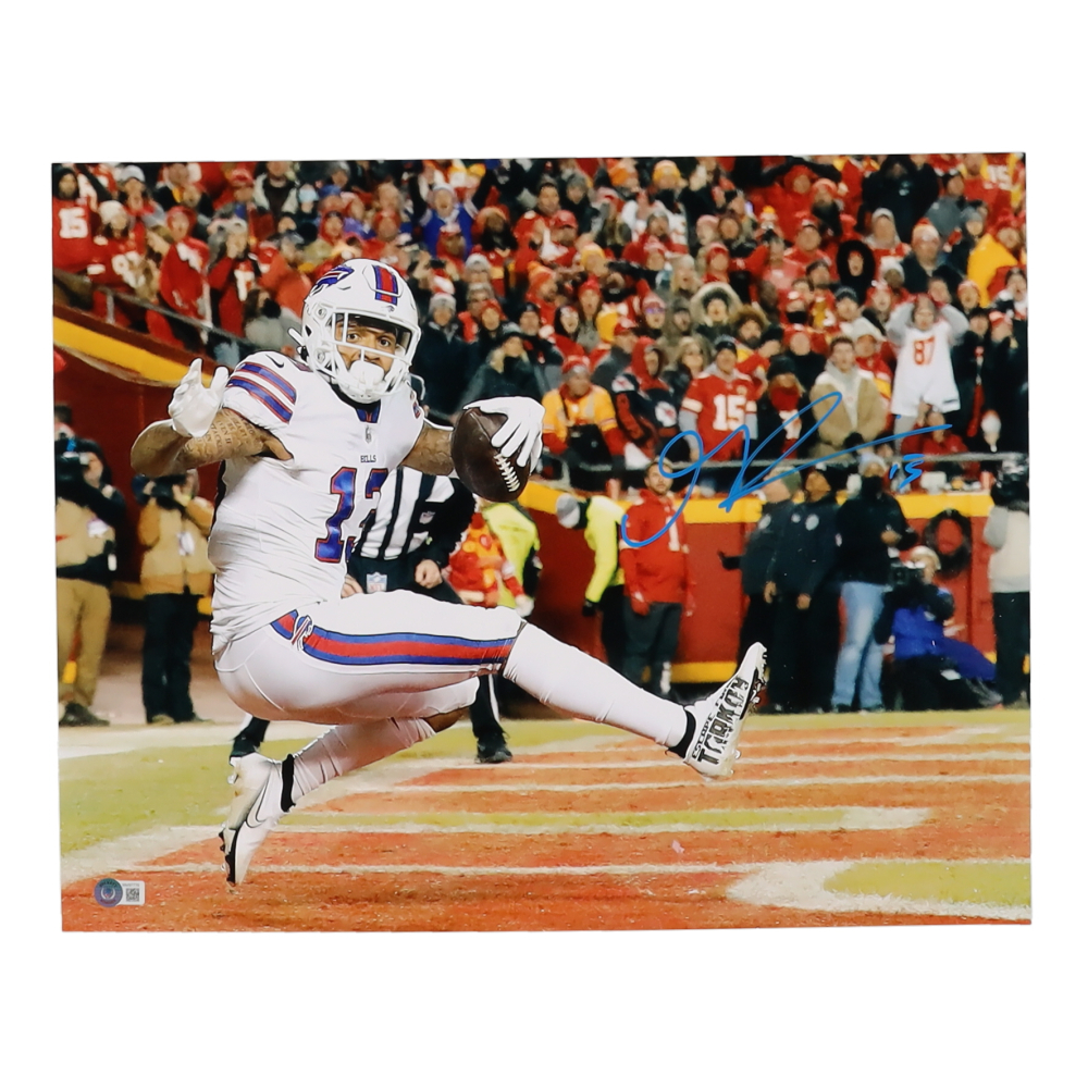 Gabriel Davis Signed Bills 16x20 Photo (Beckett) | Pristine Auction