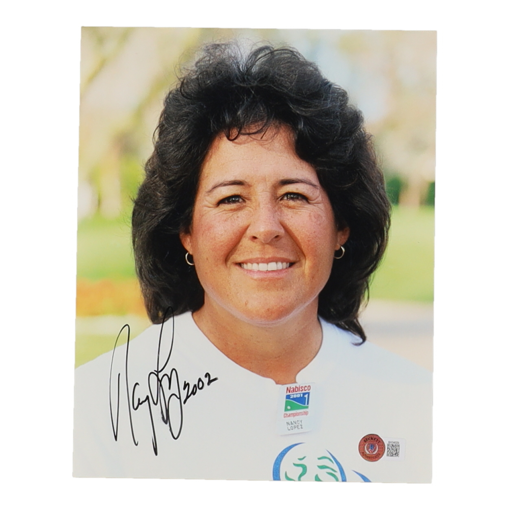 Nancy Lopez Signed 8x10 Photo Inscribed "2002" (Beckett) | Pristine Auction