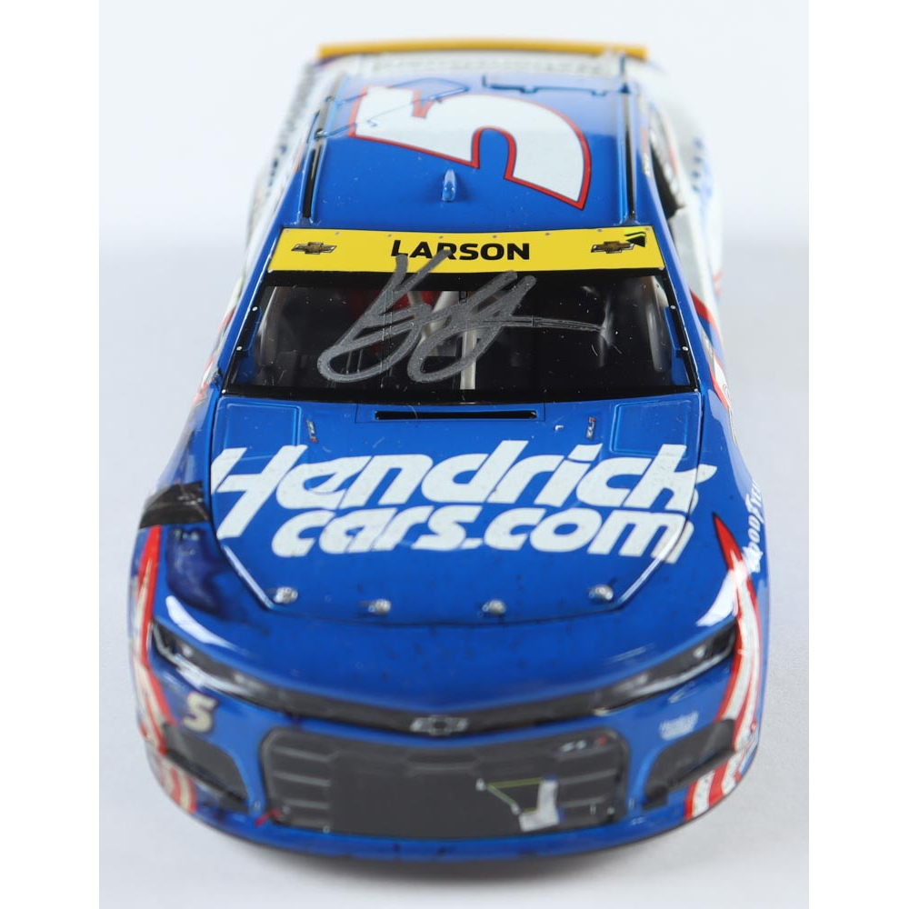 Kyle Larson Signed LE NASCAR #5 Hendrickcars.com Darlington Checkers Or ...
